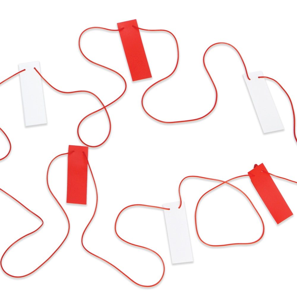 Flag Bunting - Red and White - 26m | eracco.co.uk