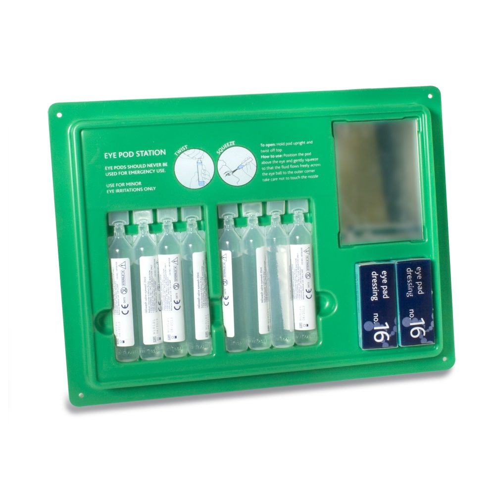 Eye Wash Pod Station with Mirror | eracco.co.uk